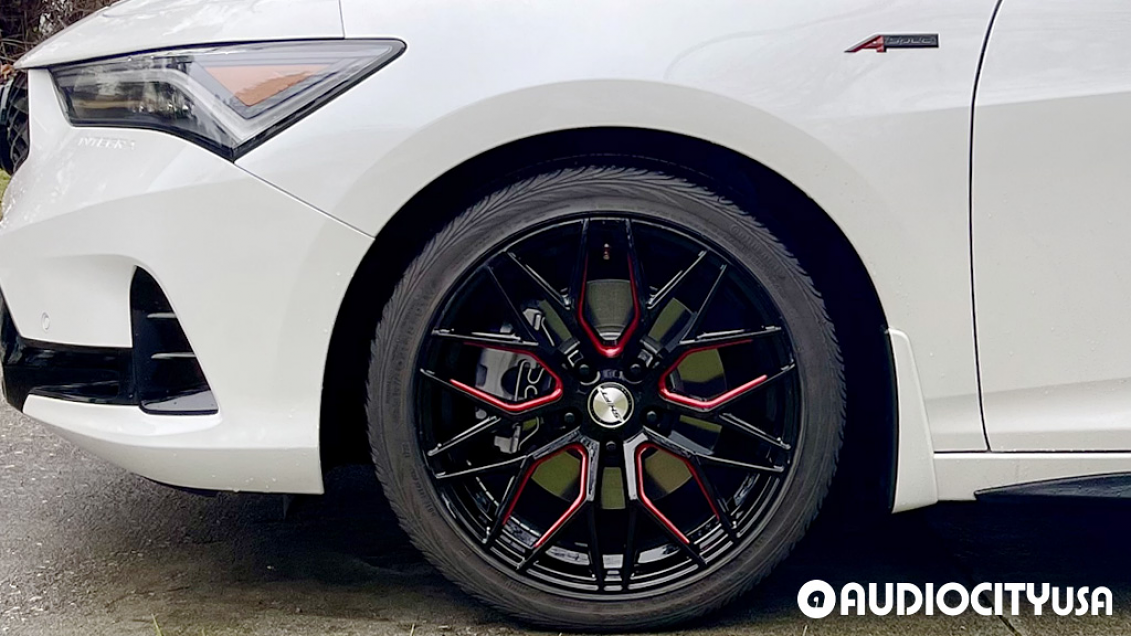 2023 Acura Integra on 18" Shift Wheels Spring Gloss Black with Candy ...