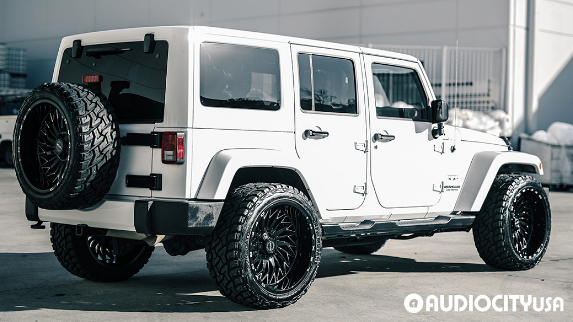 2016 Jeep Wrangler on 22" Lexani Off-Road XVR-1 Wheels Compass Gloss ...