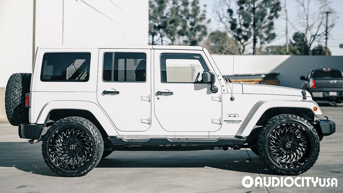 2016 Jeep Wrangler on 22" Lexani Off-Road XVR-1 Wheels Compass Gloss ...