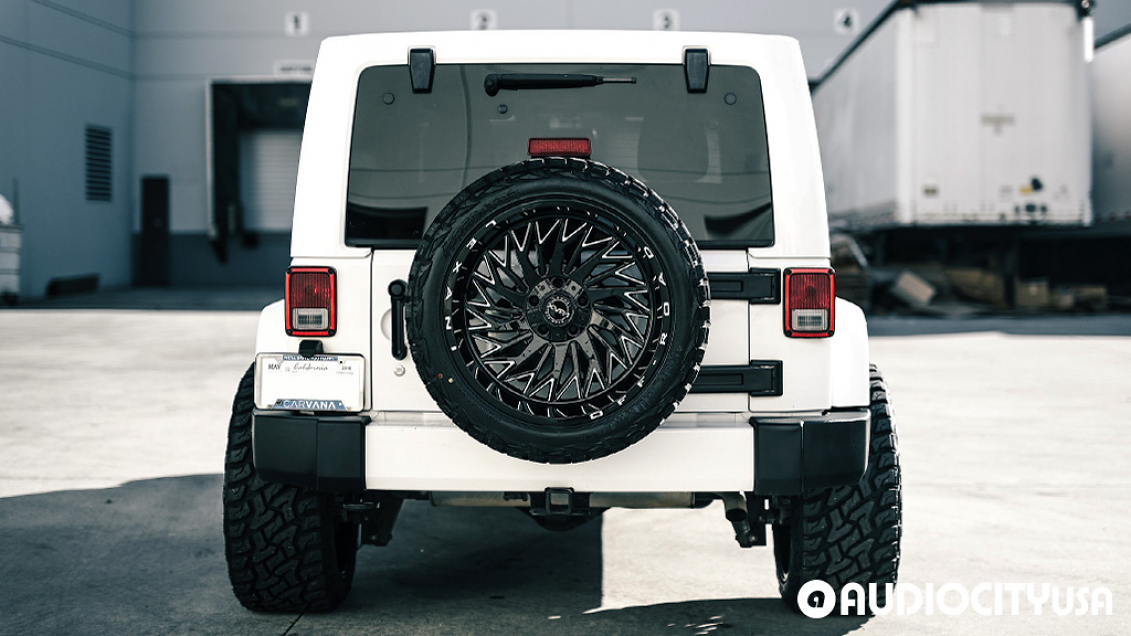 2016 Jeep Wrangler on 22" Lexani Off-Road XVR-1 Wheels Compass Gloss ...