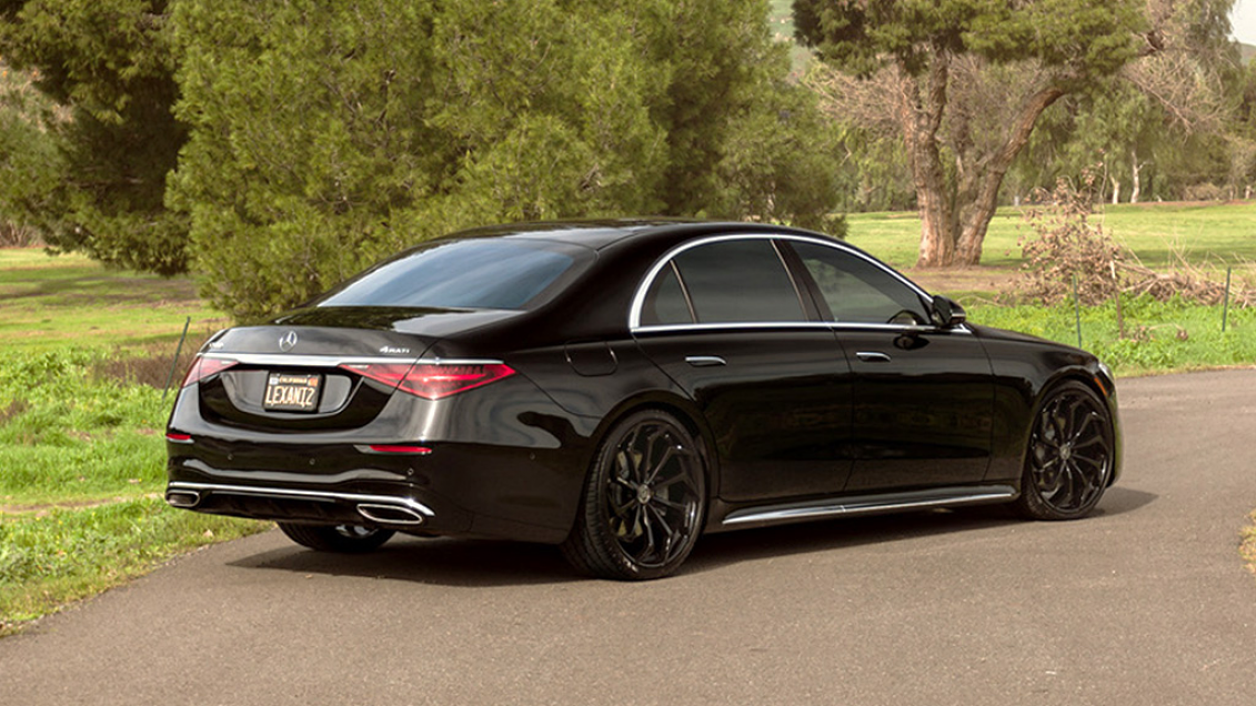 2023 Mercedes-Benz S-Class on 22" Lexani Wheels Shadow Gloss Black ...