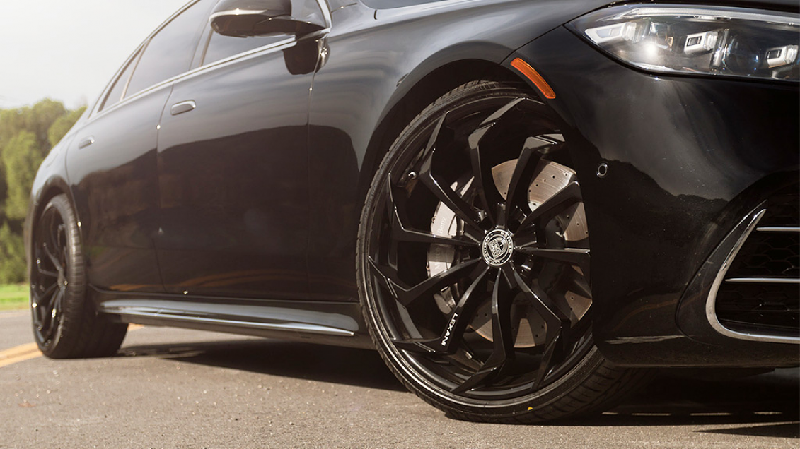 2023 Mercedes-Benz S-Class on 22" Lexani Wheels Shadow Gloss Black ...