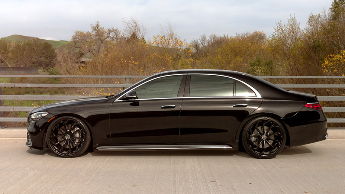 2023 Mercedes-Benz S-Class on 22" Lexani Wheels Shadow Gloss Black ...