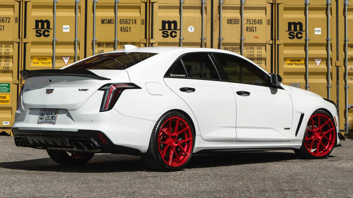 2021 Cadillac CT4-V on 20" Ferrada Wheels F5-FR8 Brushed Rouge | Gallery | AudioCityUSA