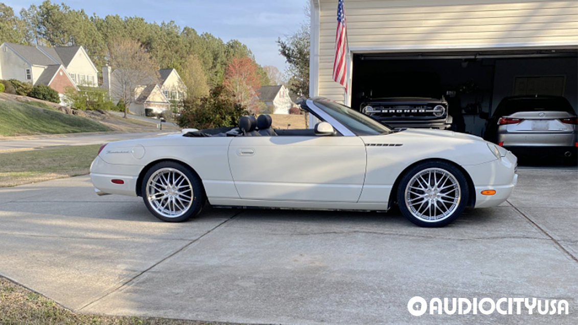 2002 Ford Thunderbird on 19" MRR Wheels GT1 Hyper Silver | Gallery ...