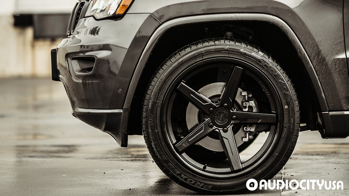 2022 Jeep Grand Cherokee on 22" Vertini Wheels RFS1.7 Matte Black with ...
