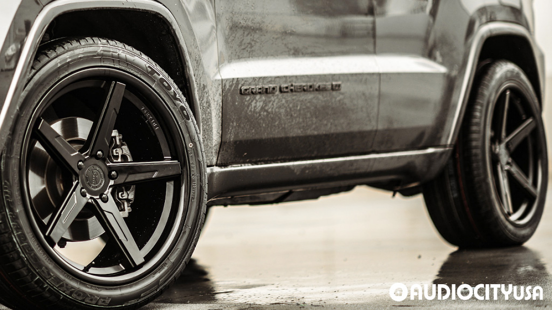 2022 Jeep Grand Cherokee on 22" Vertini Wheels RFS1.7 Matte Black with ...