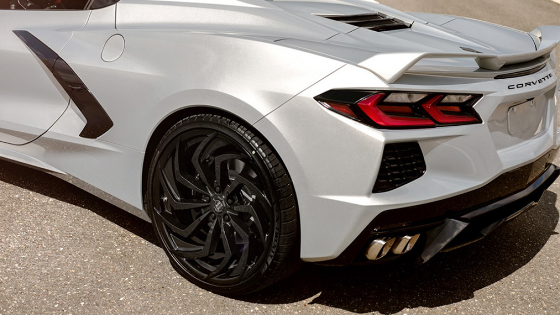 2023 Chevrolet Corvette on 20" Lexani Wheels Shadow Gloss Black ...