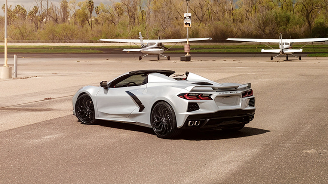 2023 Chevrolet Corvette on 20" Lexani Wheels Shadow Gloss Black ...