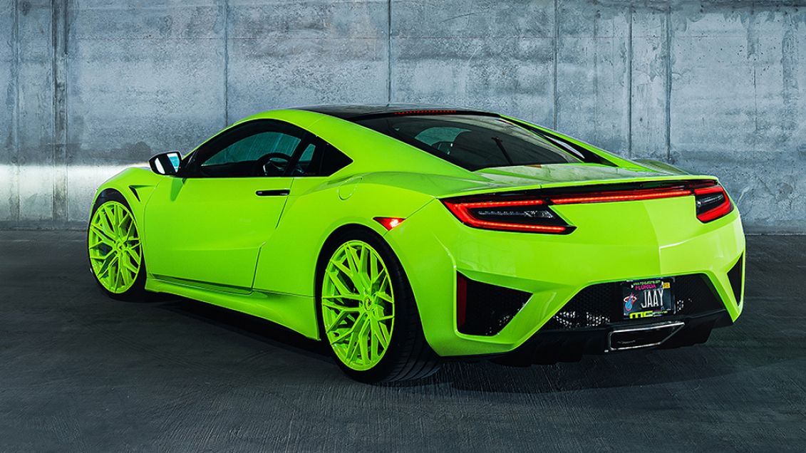 2017 Acura NSX on 20" Avant Garde Wheels M520R Colormatched Green ...