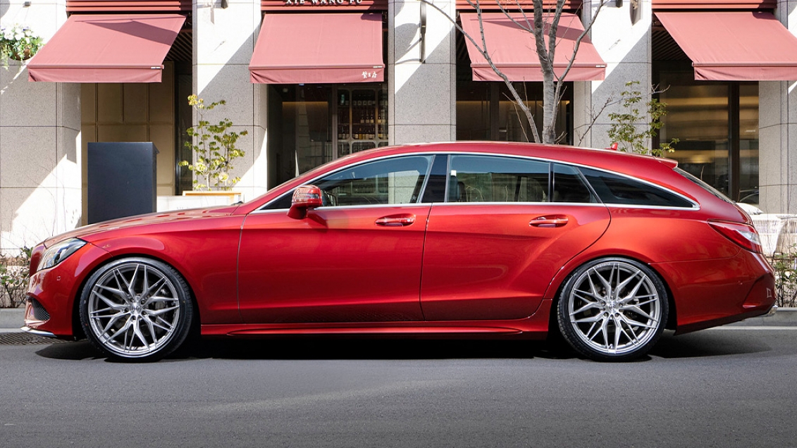 2018 Mercedes-Benz GLS-Class on 20" Rohana Wheels RFX17 Brushed ...