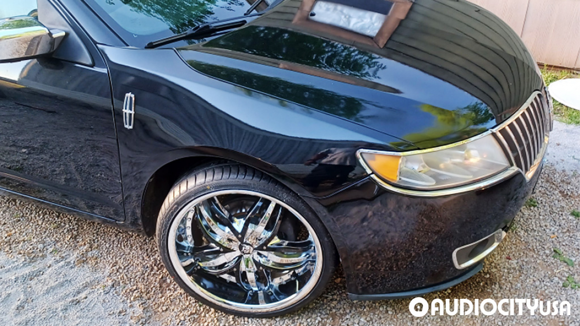 2011 Lincoln MKZ on 20" Diablo Wheels Angel Chrome with Black Inserts ...