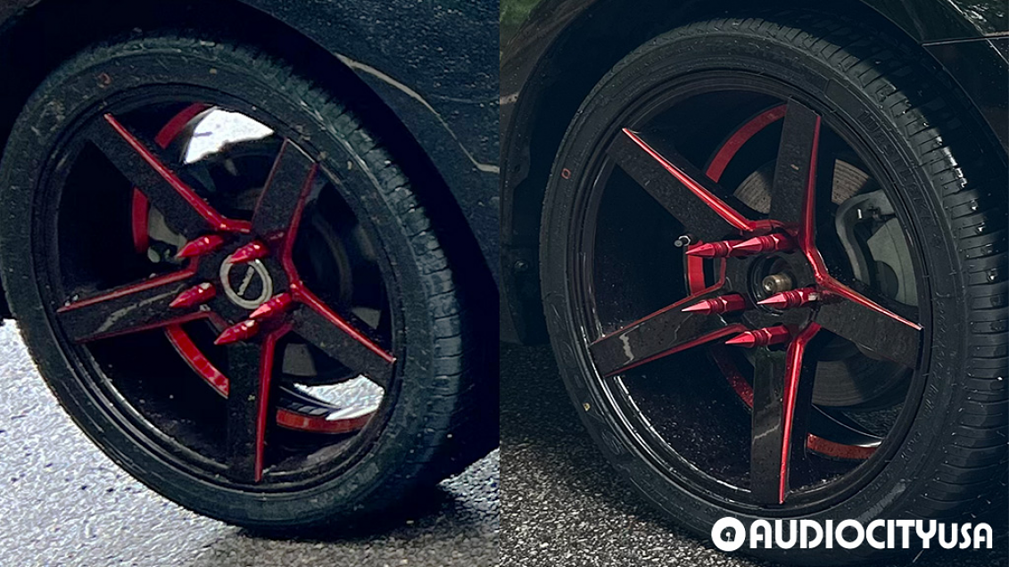 2012 Scion tC on 18" Strada Wheels Perfetto Gloss Black Candy Red ...