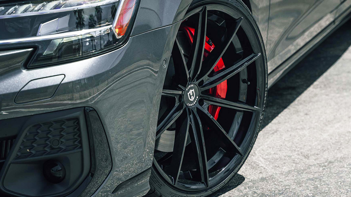 2022 Audi S8 on 22" Curva Wheels CFF46 Gloss Black | Gallery | AudioCityUSA