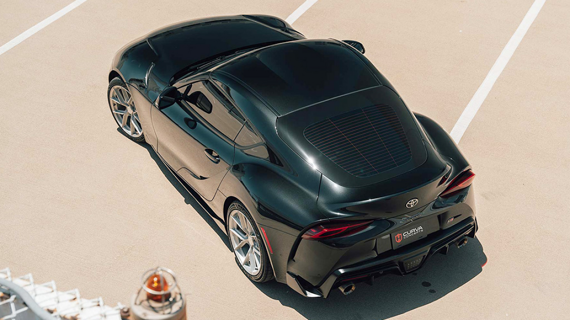 2020 Toyota Supra on 19" Curva Wheels CFF70 Brushed Clear Coat ...