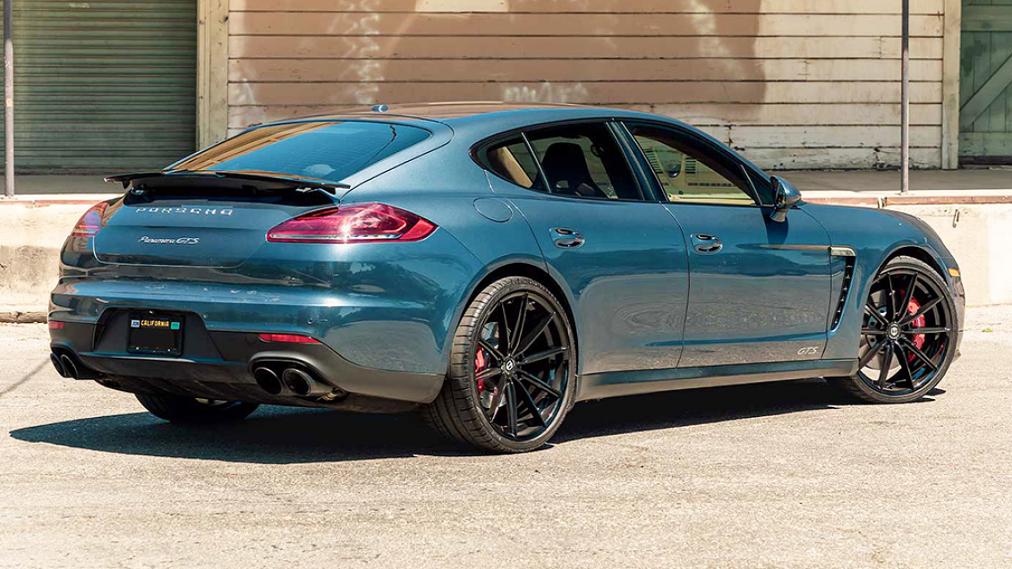 2016 Porsche Panamera on 22" Curva Wheels CFF46 Gloss Black | Gallery ...