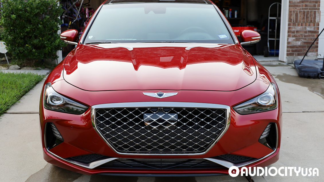 2019 Genesis G70 on 20" Vossen Wheels HF-3 Gloss Graphite Polished ...