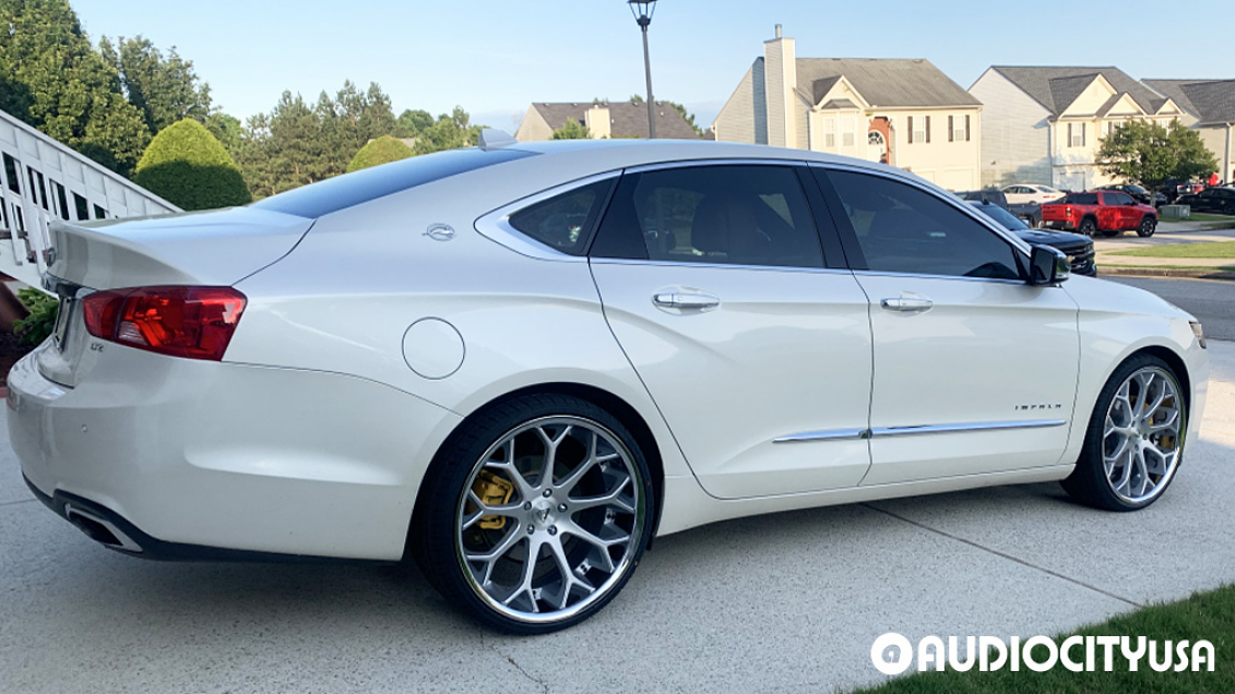 2014 Chevrolet Impala on 22" AZAD Wheels AZ99 Silver with Chrome SS Lip ...