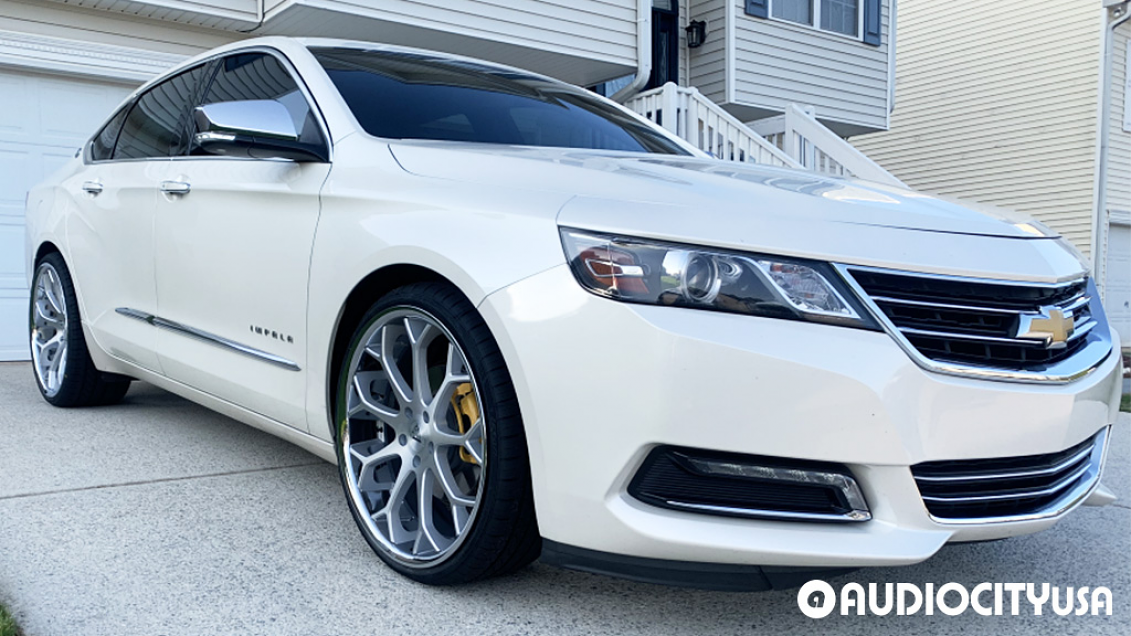 2014 Chevrolet Impala on 22" AZAD Wheels AZ99 Silver with Chrome SS Lip ...
