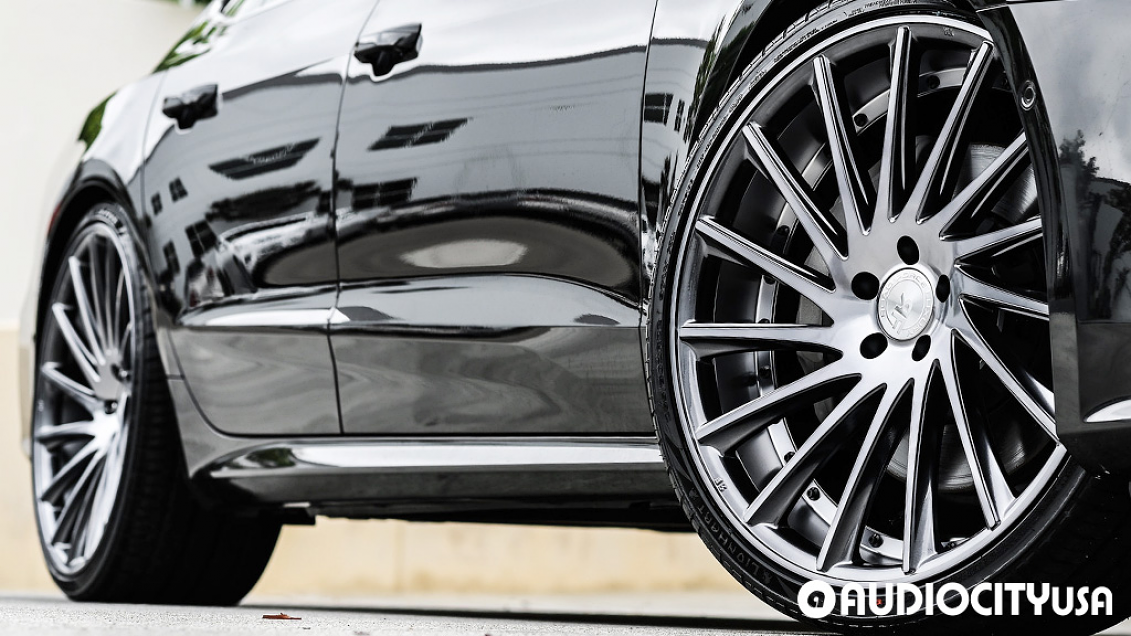 2022 Audi A7 on 22" Road Force Wheels RF16 Gunmetal Machined Face with ...