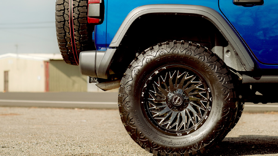 2017 Jeep Wrangler on 22" Lexani Off-Road XVR-1 Wheels Compass Gloss ...