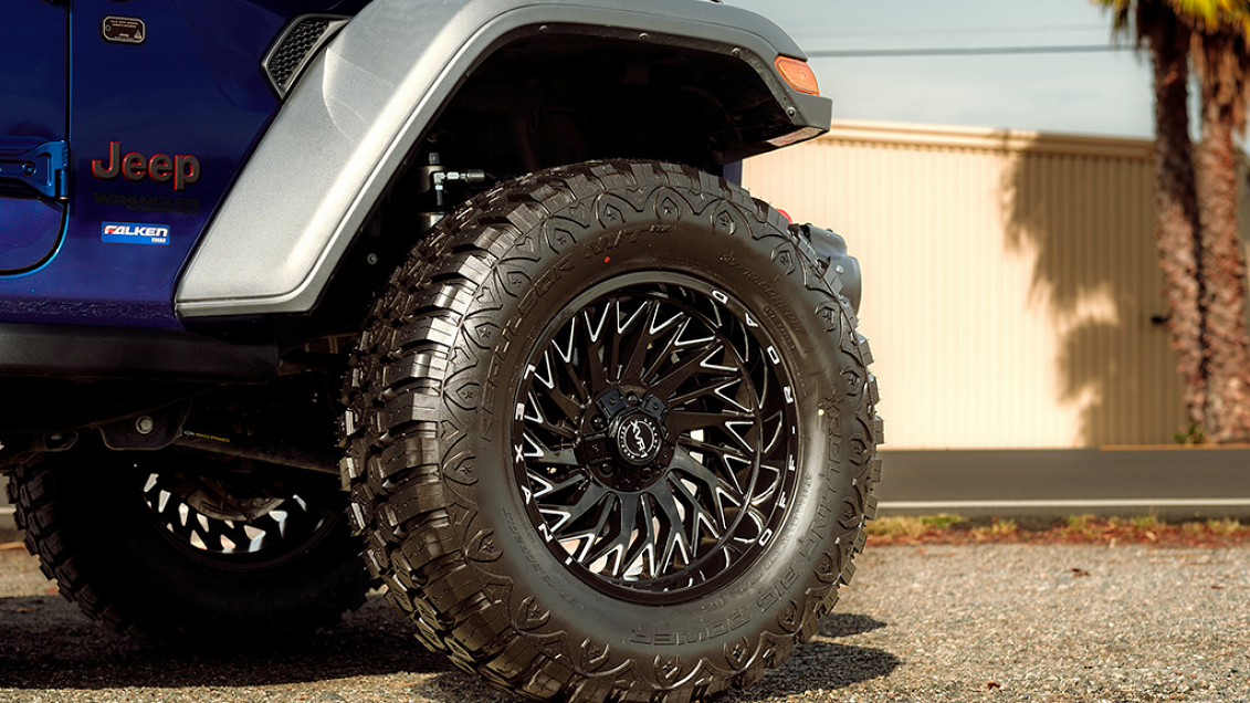 2017 Jeep Wrangler on 22" Lexani Off-Road XVR-1 Wheels Compass Gloss ...