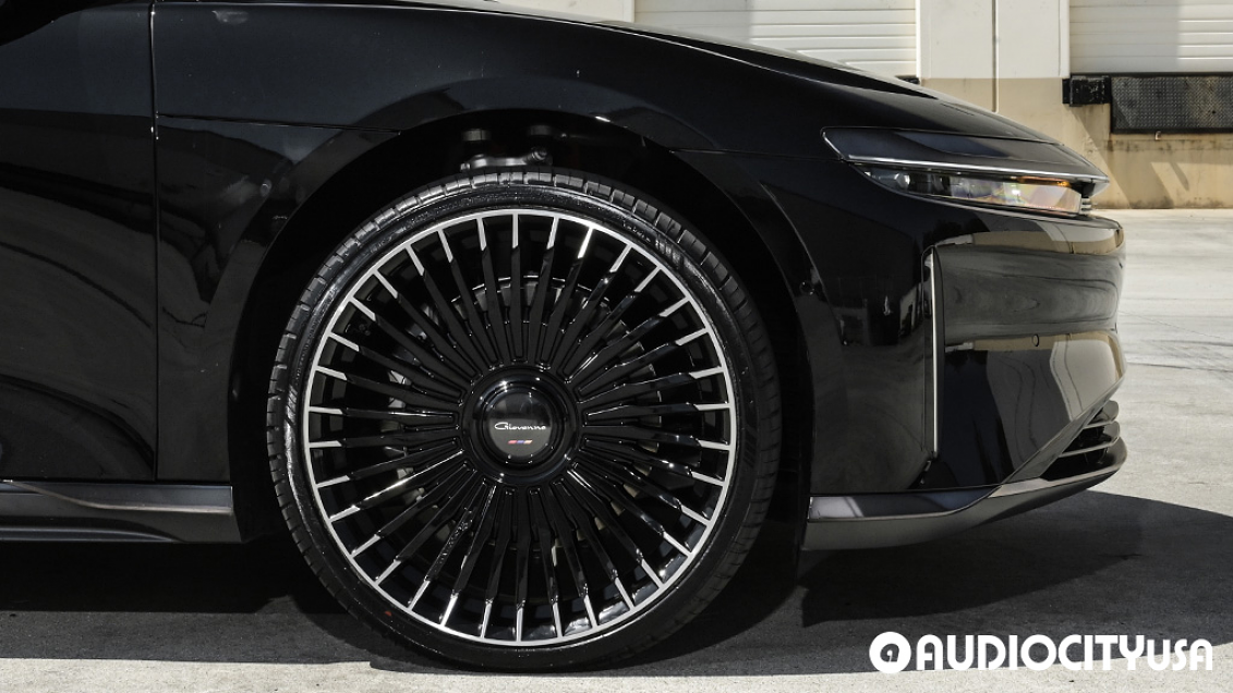 2023 Lucid Air on 22" Giovanna Wheels Wheels Tulum Gloss Black ...