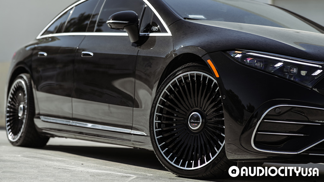 2023 Mercedes-EQ EQS on 22" Giovanna Wheels Wheels Tulum Gloss Black ...