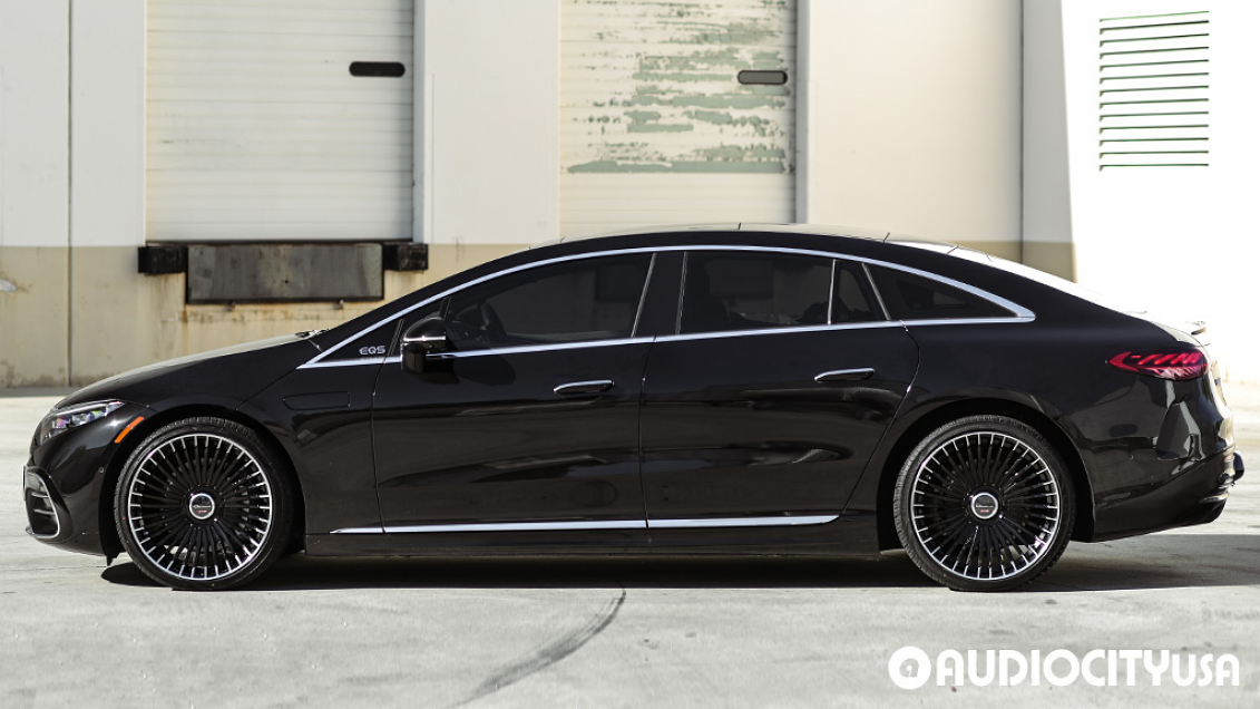 2023 Mercedes-EQ EQS on 22" Giovanna Wheels Wheels Tulum Gloss Black ...