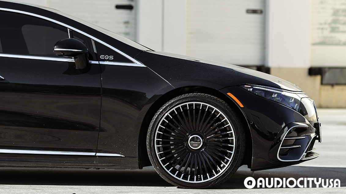 2023 Mercedes-EQ EQS on 22" Giovanna Wheels Wheels Tulum Gloss Black ...