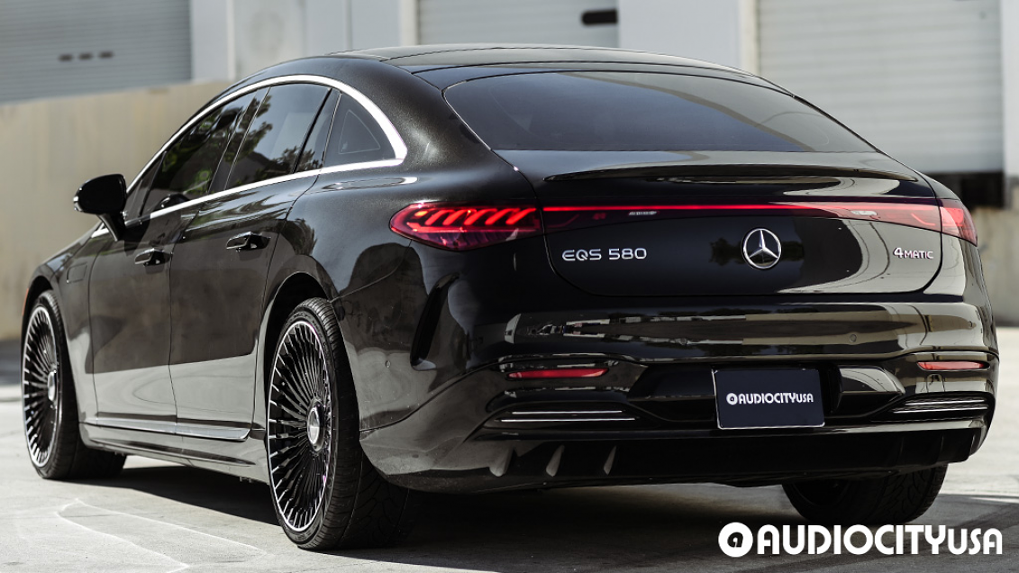 2023 Mercedes-EQ EQS on 22" Giovanna Wheels Wheels Tulum Gloss Black ...