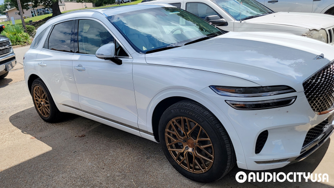 2022 Genesis GV70 on 19" Rohana Wheels RFX10 Brushed Bronze | Gallery | AudioCityUSA