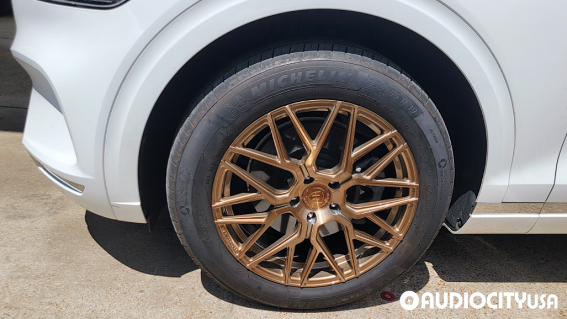 2022 Genesis GV70 on 19" Rohana Wheels RFX10 Brushed Bronze | Gallery ...