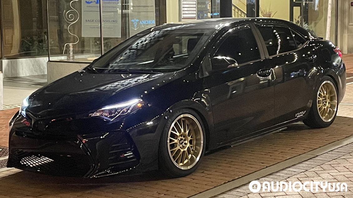 2017 Toyota Corolla on 18" STR Wheels 514 Gold JDM Style | Gallery ...