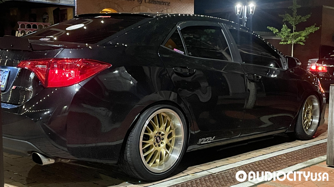 2017 Toyota Corolla on 18" STR Wheels 514 Gold JDM Style | Gallery ...