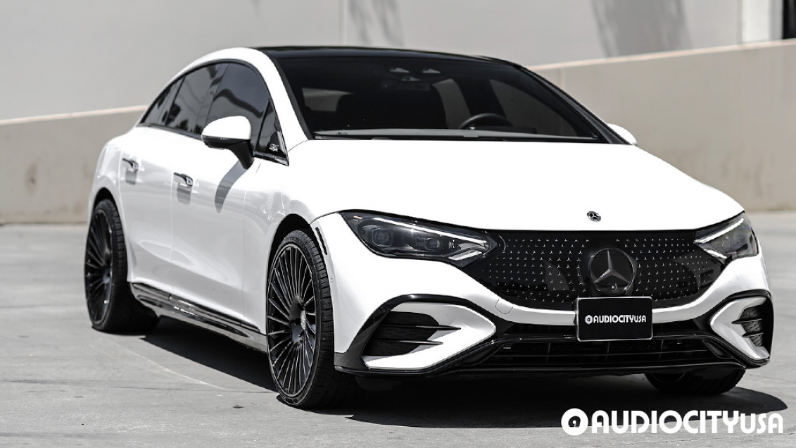 2023 Mercedes-EQ EQE on 22" Road Force Wheels RF23 Gloss Black | Gallery | AudioCityUSA