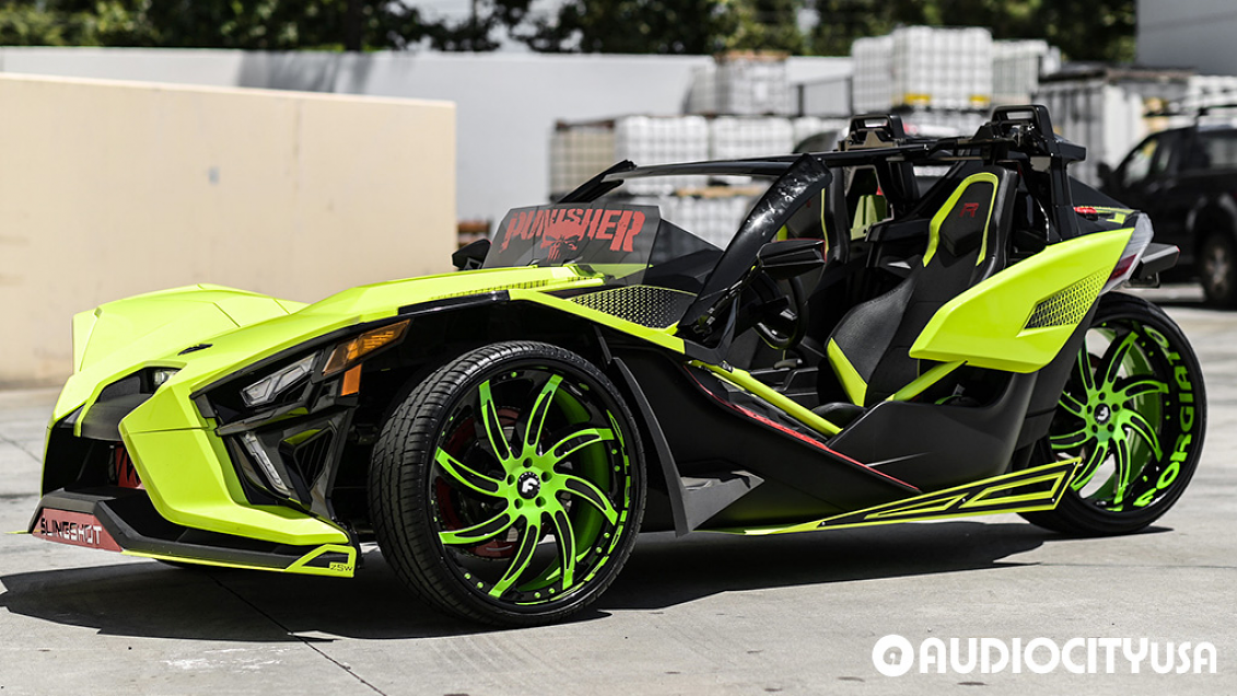 2021 Polaris Slingshot on 24" Forgiato Wheels Azioni Custom 2 Tone Face ...