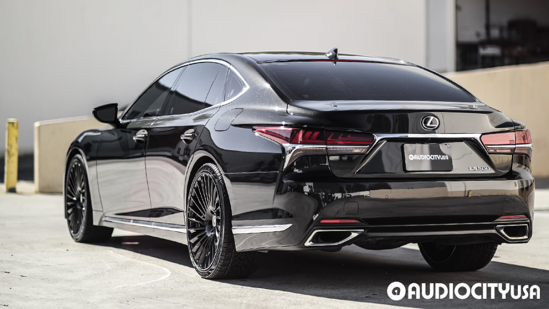 2019 Lexus LS Series on 22" Road Force Wheels RF23 Gloss Black ...