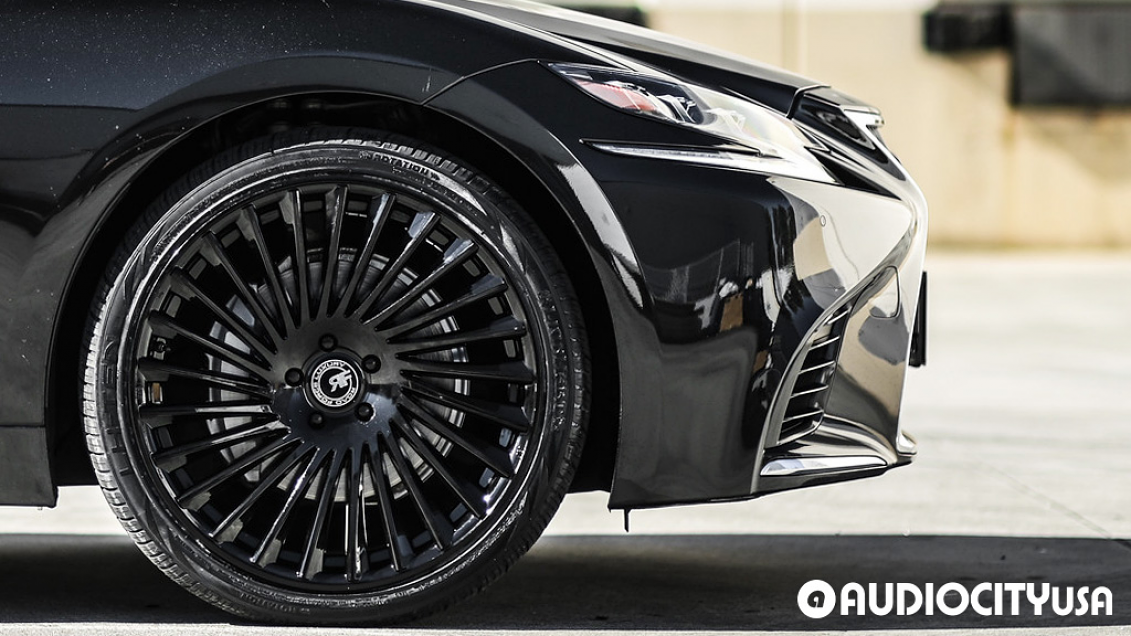 2019 Lexus LS Series on 22" Road Force Wheels RF23 Gloss Black | Gallery | AudioCityUSA