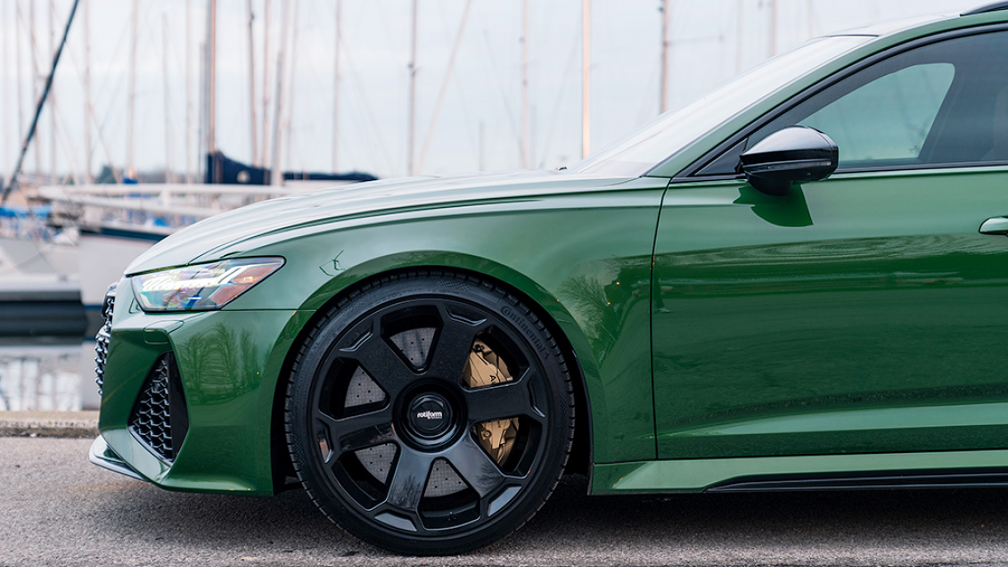 2023 Audi RS6 on 22" Rotiform Wheels AVS Gloss Black | Gallery | AudioCityUSA