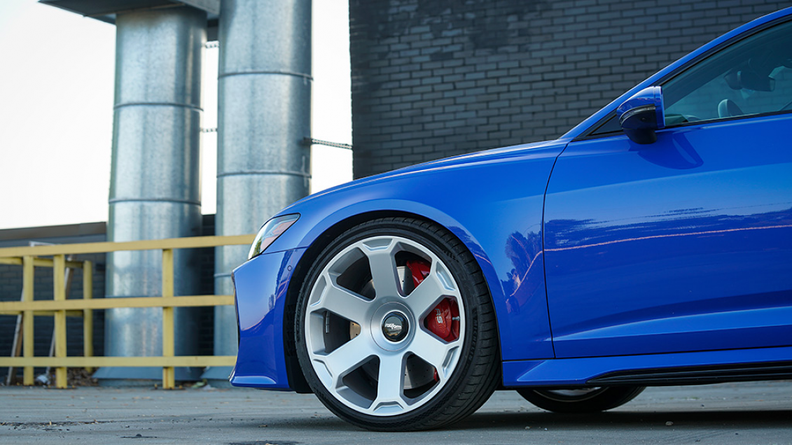 2023 Audi RS6 on 22" Rotiform Wheels AVS Gloss Silver | Gallery | AudioCityUSA