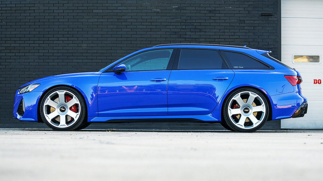 2023 Audi RS6 on 22" Rotiform Wheels AVS Gloss Silver | Gallery | AudioCityUSA