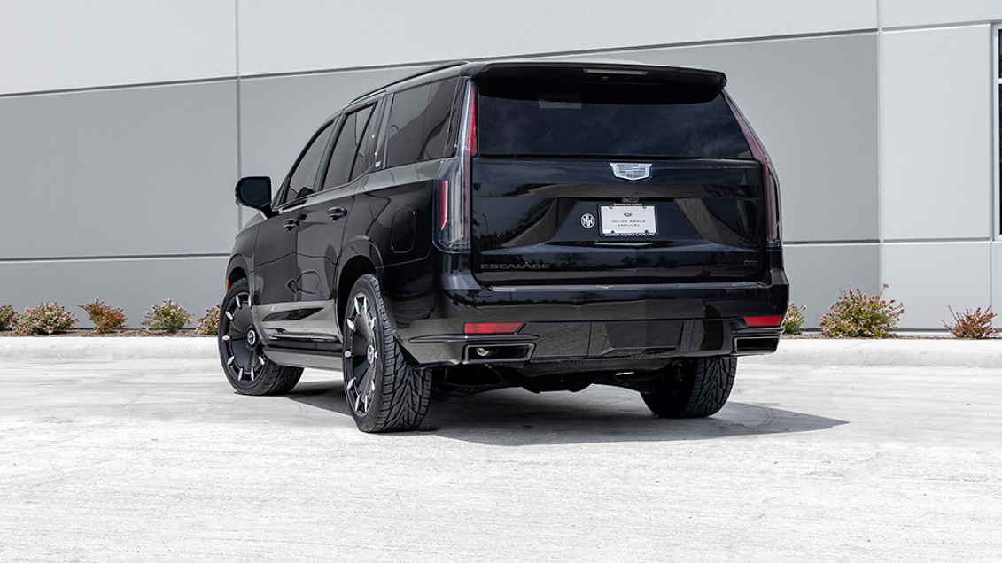 2023 Cadillac Escalade on 24" DUB Wheels Cheef DC271 Gloss Black Milled ...