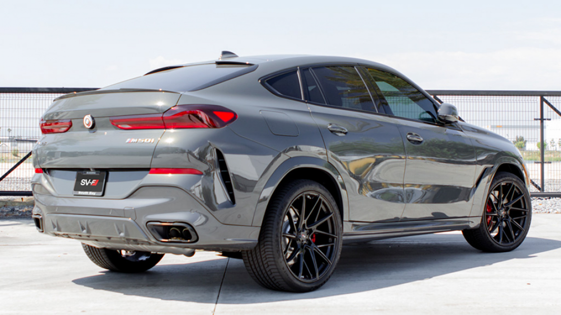 2022 BMW X6 on 22" Savini Wheels SV-F6 Gloss Black | Gallery | AudioCityUSA