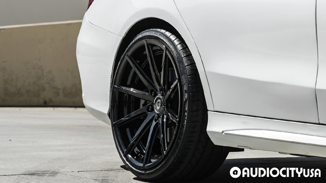 2018 Mercedes-AMG C-Class AMG on 20" Lexani Wheels CSS-15 Gloss Black ...