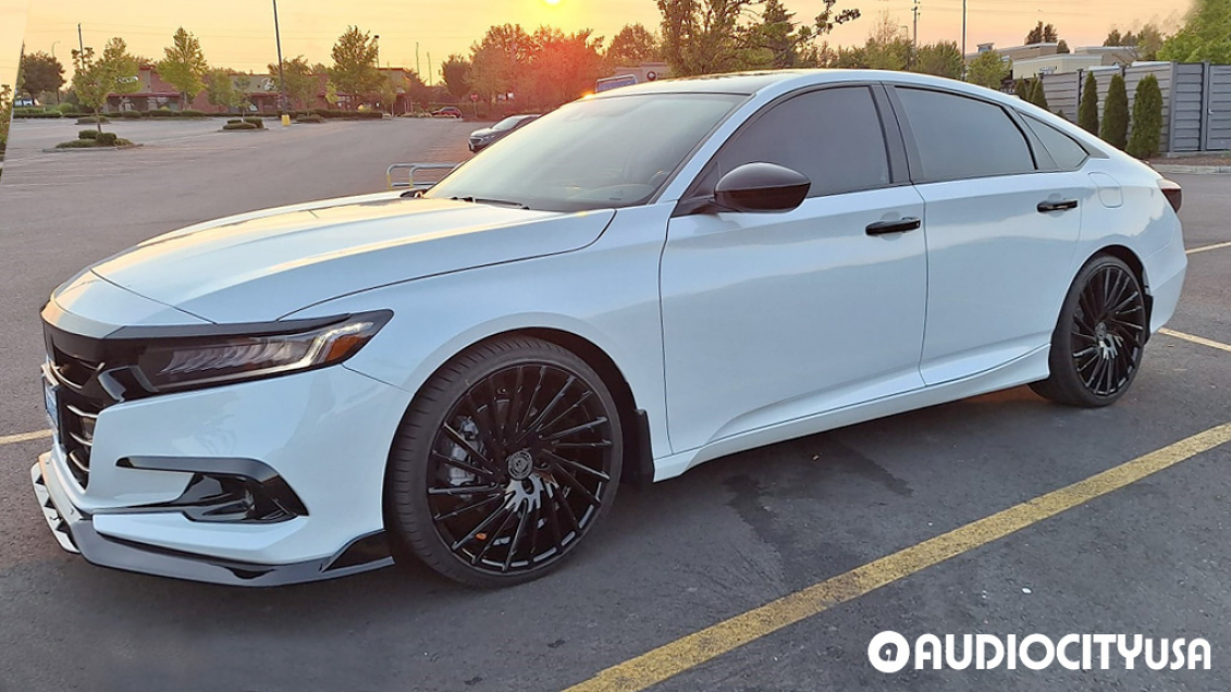2022 Honda Accord on 20" Lexani Wheels Wraith Gloss Black | Gallery ...
