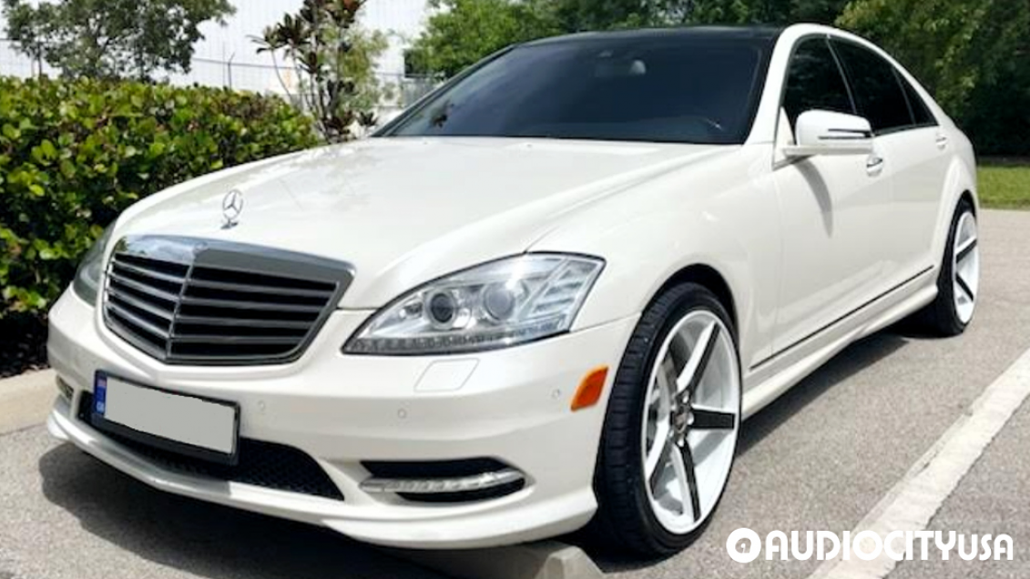2013 Mercedes-AMG S-Class AMG on 20" STR Wheels 607 White with Black ...