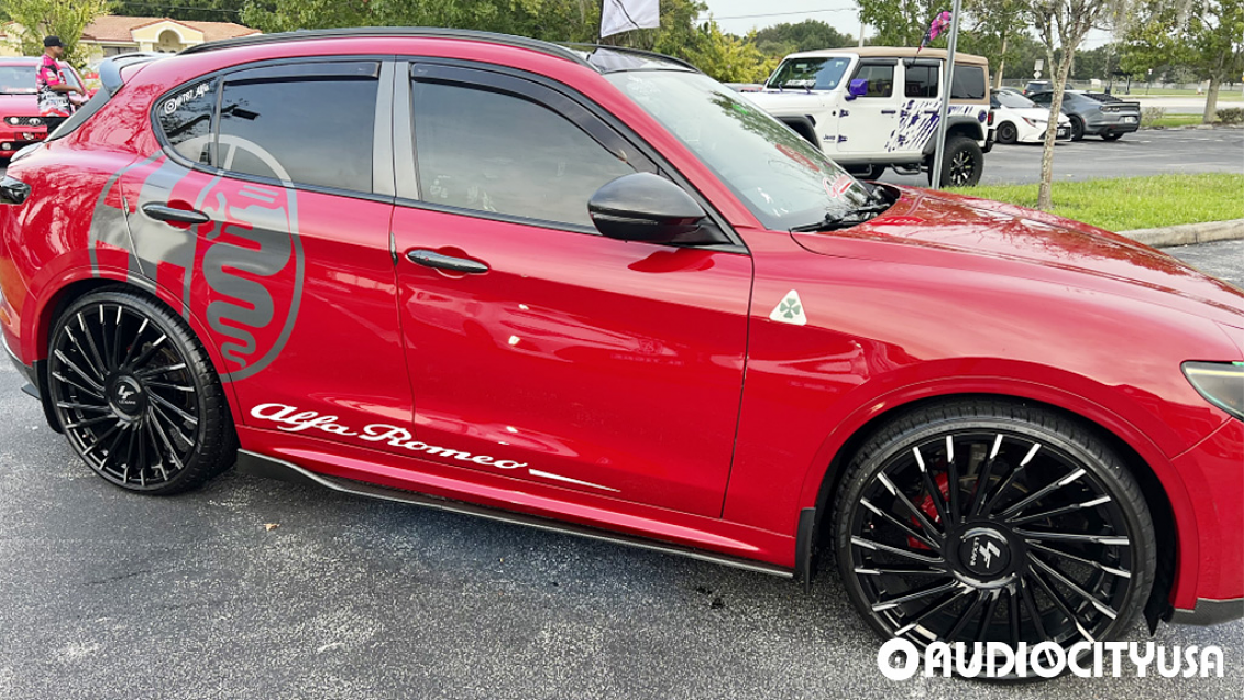 2020 Alfa Romeo Stelvio on 24" Lexani Wheels Wraith-XL Gloss Black ...