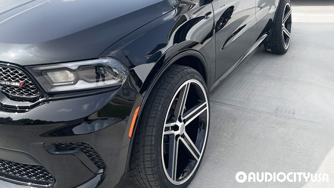 2023 Dodge Durango on 24" IROC Replica Wheels IROC-5 Black Machined ...