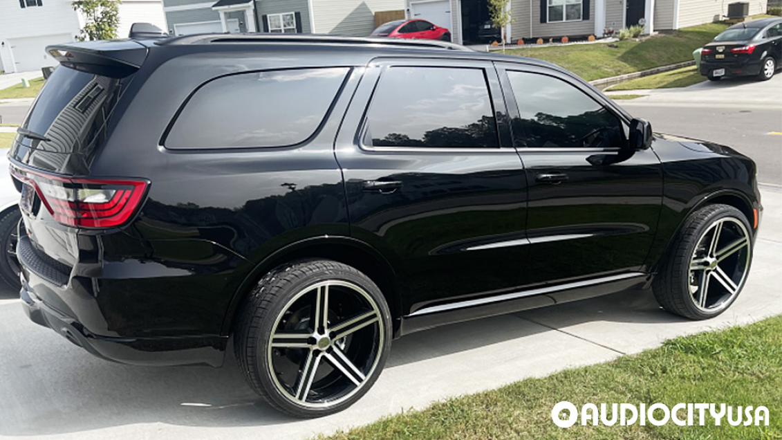 2023 Dodge Durango on 24" IROC Replica Wheels IROC-5 Black Machined ...